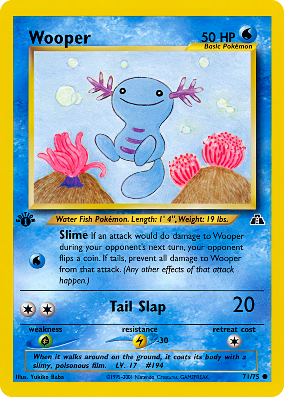 Wooper (Neo Discovery TCG) - WikiDex, la enciclopedia Pokémon
