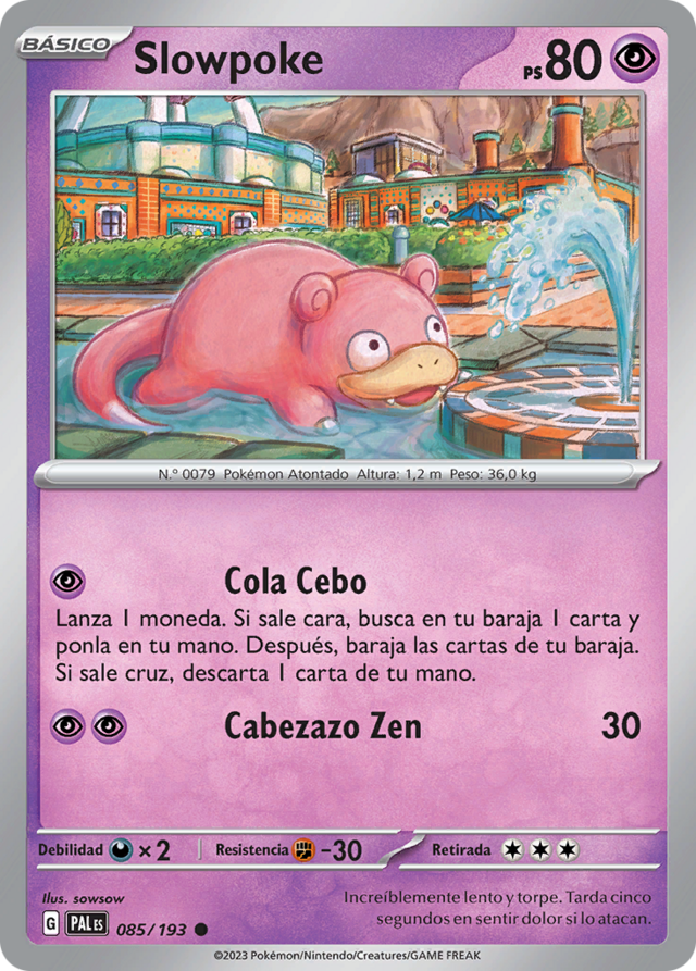 Slowpoke (Evoluciones en Paldea TCG) - WikiDex, la enciclopedia Pokémon