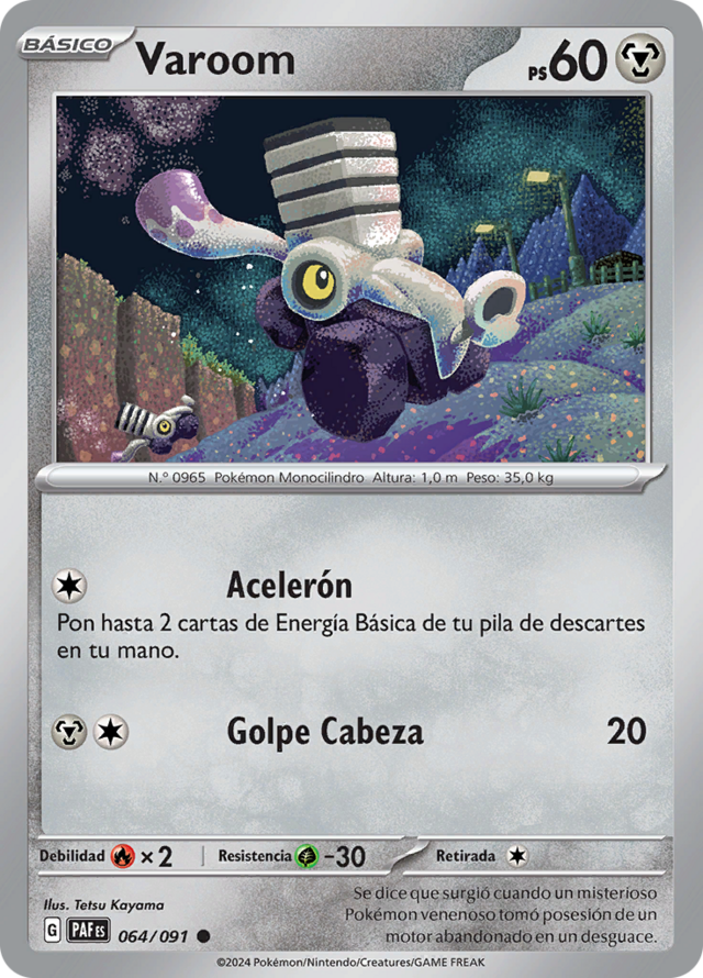 Varoom (Destinos de Paldea TCG) - WikiDex, la enciclopedia Pokémon