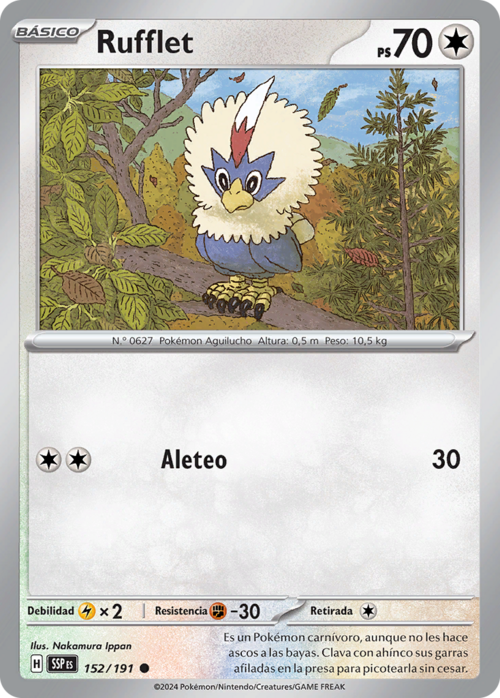 Rufflet (Chispas Fulgurantes TCG) - WikiDex, la enciclopedia Pokémon