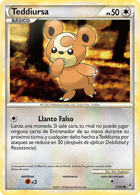 Teddiursa (Llamada de las Leyendas TCG) - WikiDex, la enciclopedia Pokémon