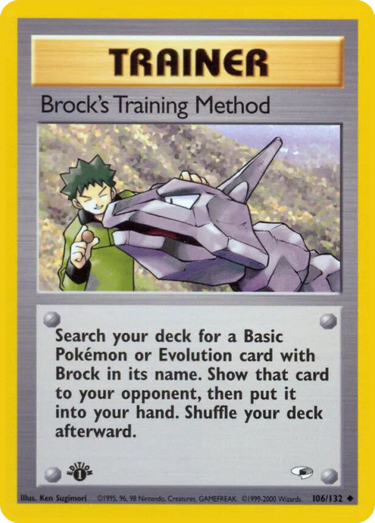 Brock's Training Method (TCG) - WikiDex, la enciclopedia Pokémon
