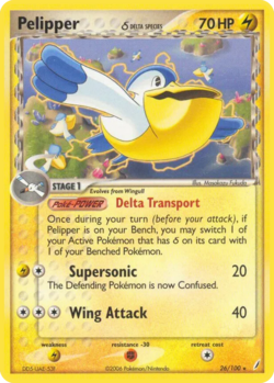 Pelipper δ (Crystal Guardians TCG) - WikiDex, la enciclopedia Pokémon