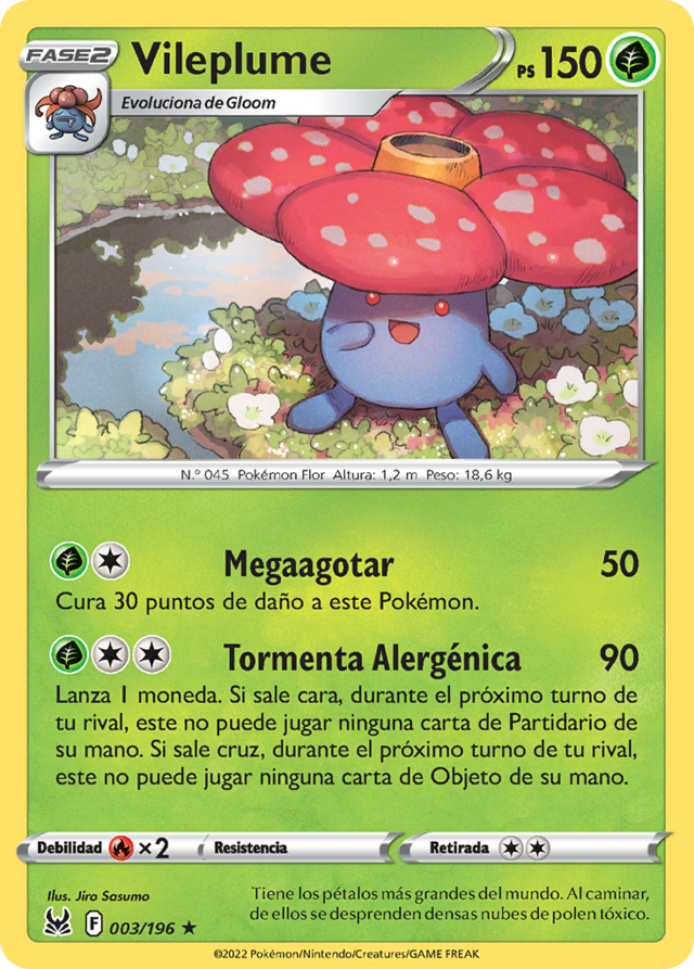 Vileplume (Origen Perdido TCG) - WikiDex, la enciclopedia Pokémon