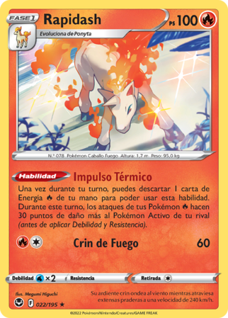 Rapidash (Tempestad Plateada TCG) - WikiDex, la enciclopedia Pokémon