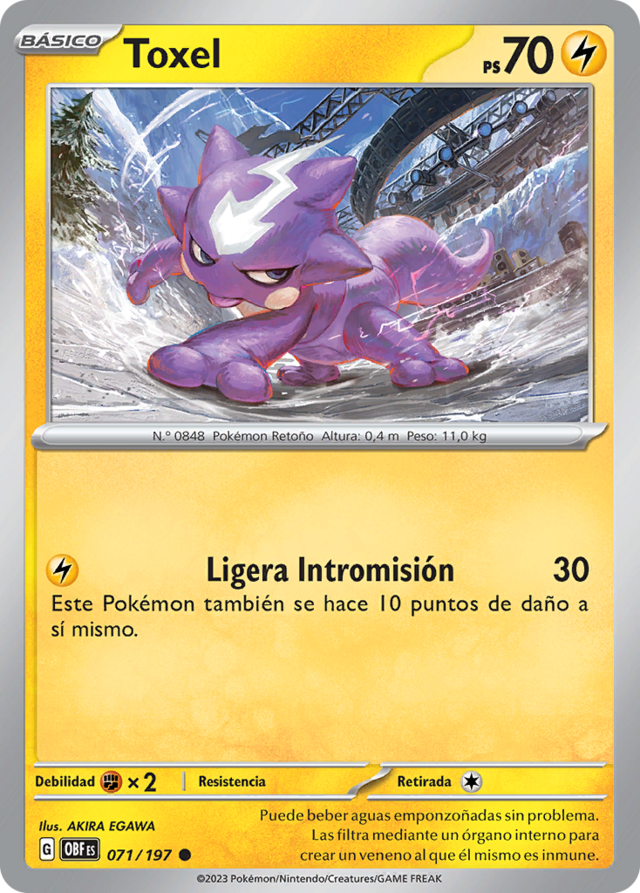 Toxel (Llamas Obsidianas TCG) - WikiDex, la enciclopedia Pokémon