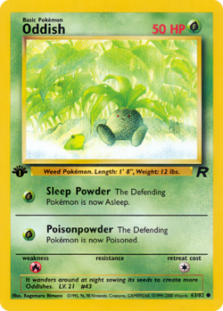 Oddish (Team Rocket TCG) - WikiDex, la enciclopedia Pokémon