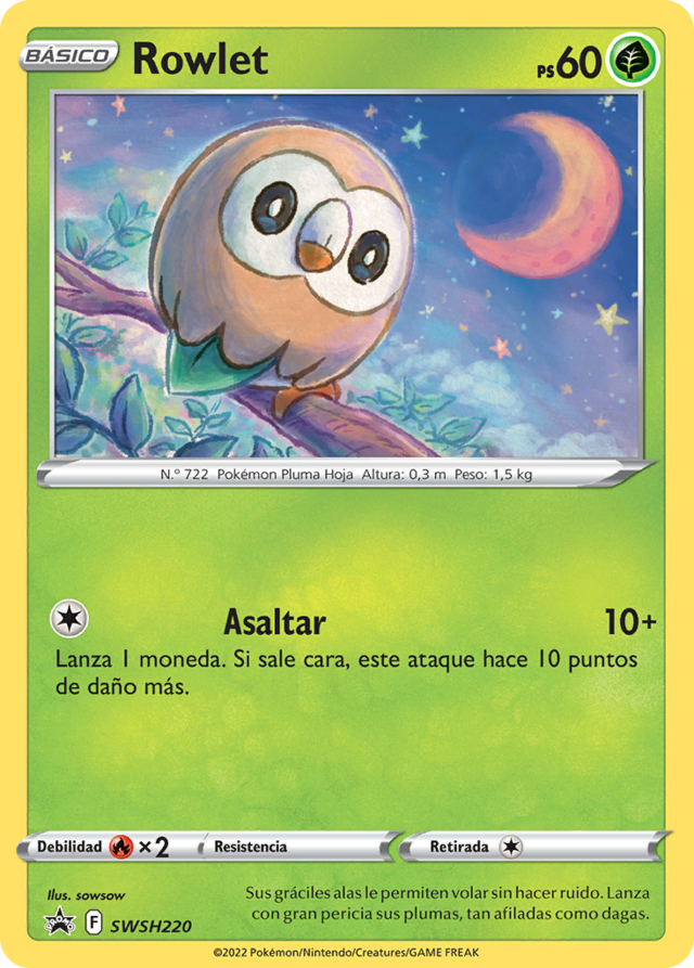 Rowlet (SWSH Promo 220 TCG) - WikiDex, la enciclopedia Pokémon