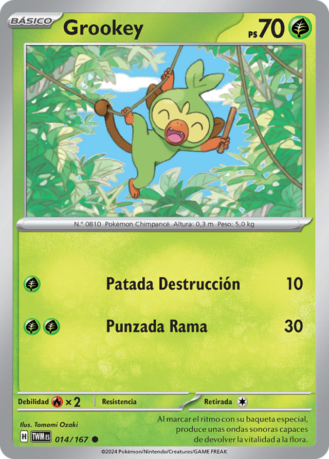 Grookey (Mascarada Crepuscular TCG) - WikiDex, la enciclopedia Pokémon