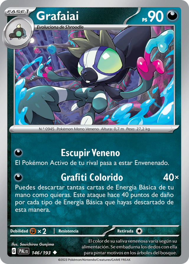 Grafaiai (Evoluciones en Paldea TCG) - WikiDex, la enciclopedia Pokémon