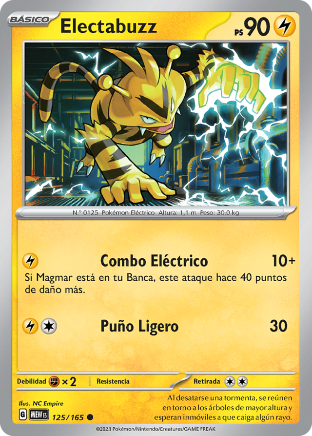 Electabuzz (151 TCG) - WikiDex, la enciclopedia Pokémon