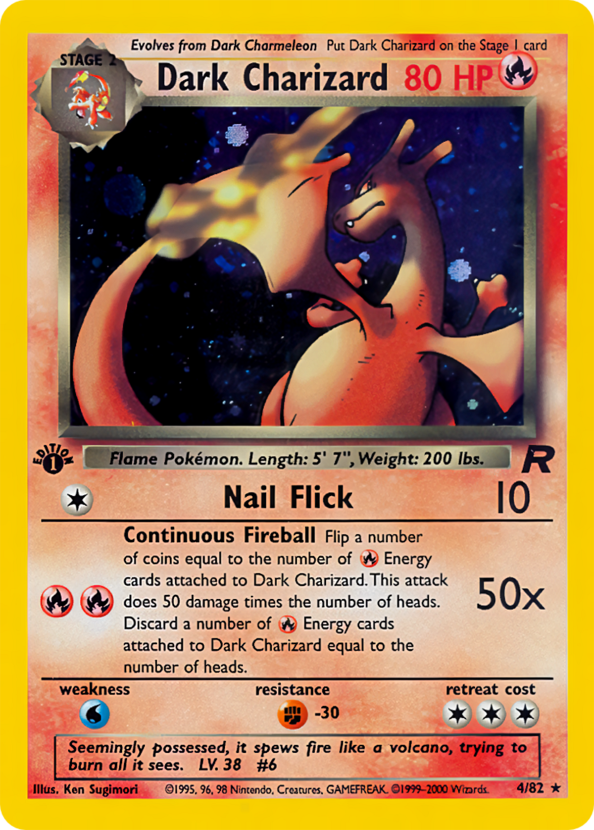 Dark Charizard (Team Rocket TCG) - WikiDex, la enciclopedia Pokémon