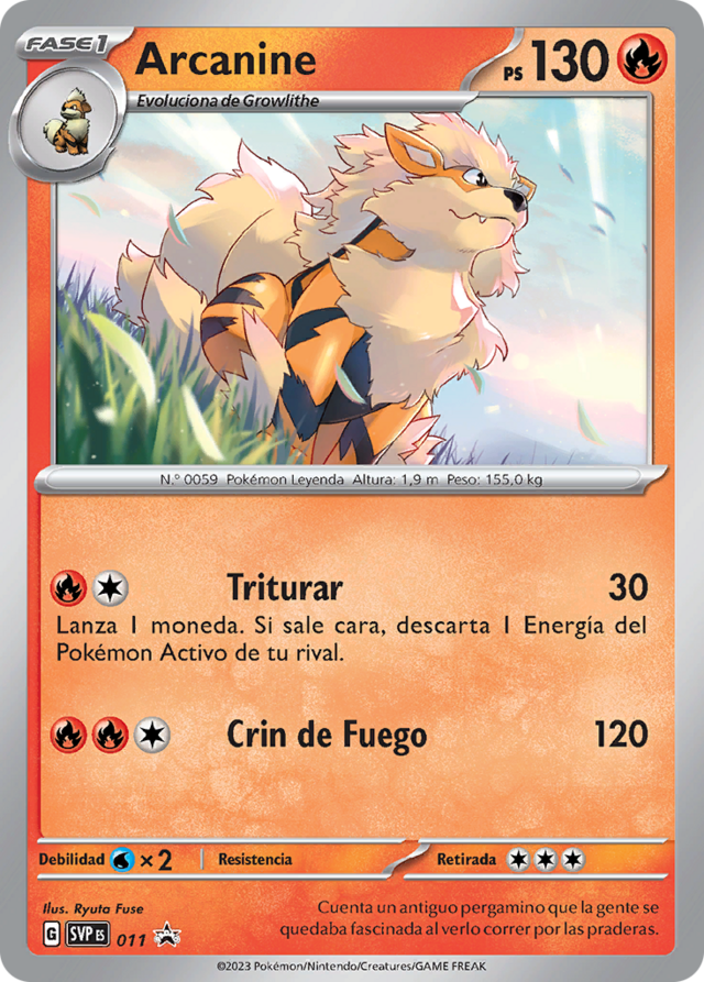 Arcanine (SV Promo 11 TCG) - WikiDex, la enciclopedia Pokémon