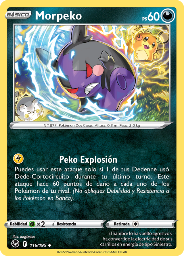 Morpeko (Tempestad Plateada TCG) - WikiDex, la enciclopedia Pokémon