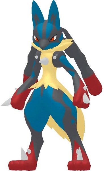 Archivo:Mega-Lucario HOME.webm - WikiDex, la enciclopedia Pokémon