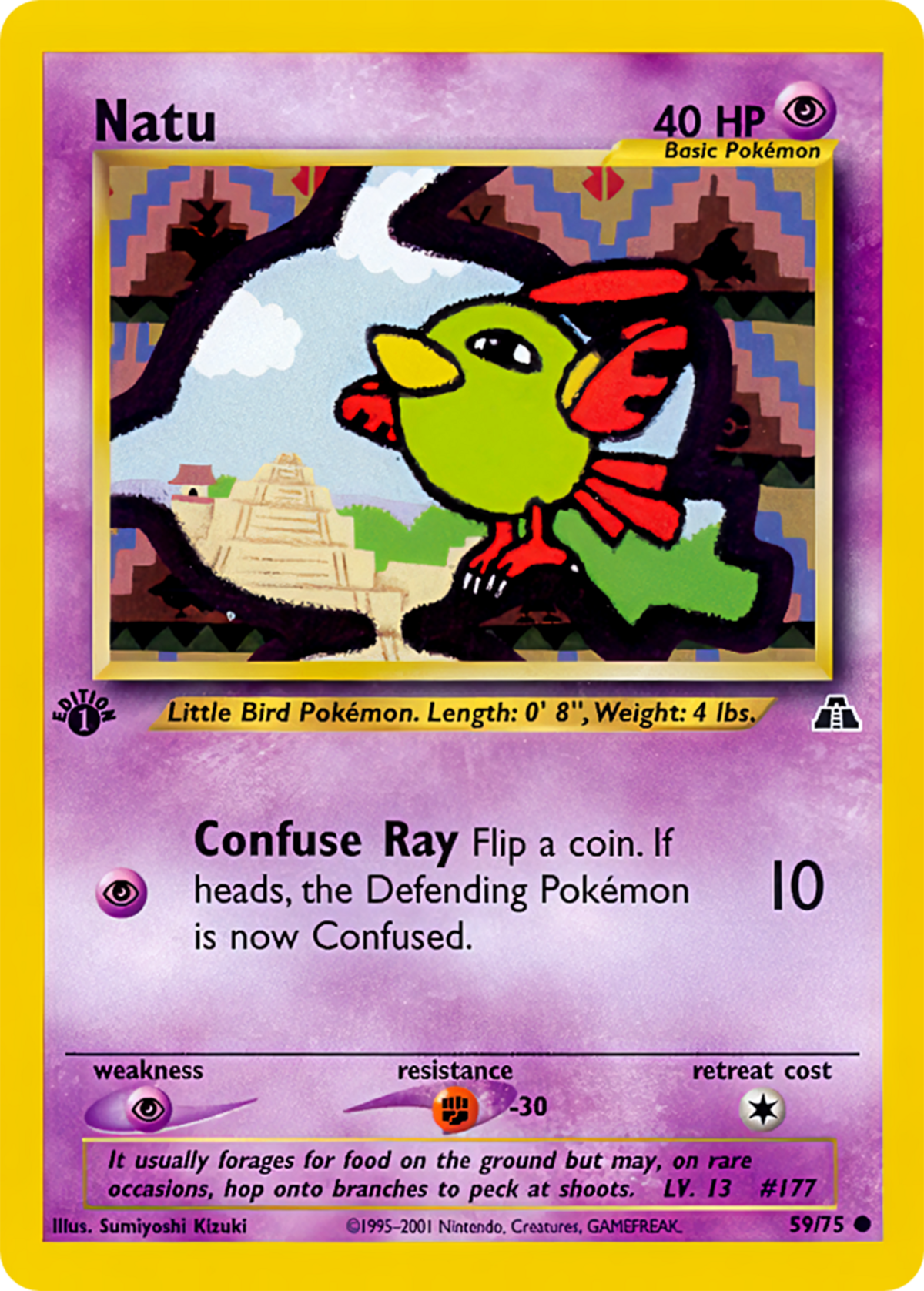 Natu (Neo Discovery TCG) - WikiDex, la enciclopedia Pokémon