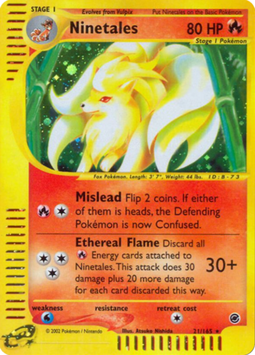 Ninetales (Expedition Base Set TCG) - WikiDex, la enciclopedia Pokémon