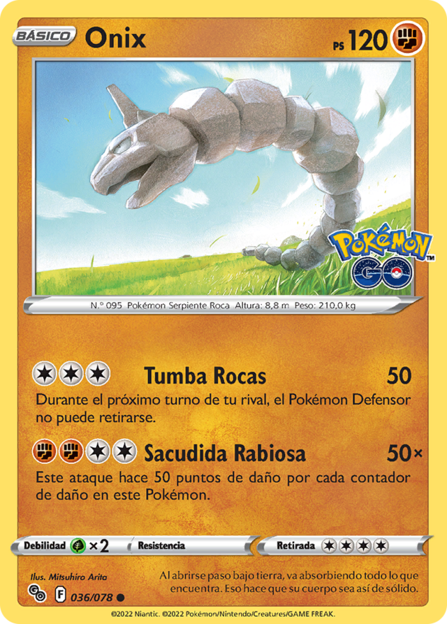 Onix (Pokémon GO TCG) - WikiDex, la enciclopedia Pokémon