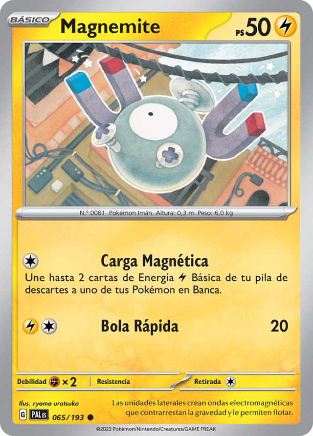 Magnemite (Evoluciones en Paldea TCG) - WikiDex, la enciclopedia Pokémon