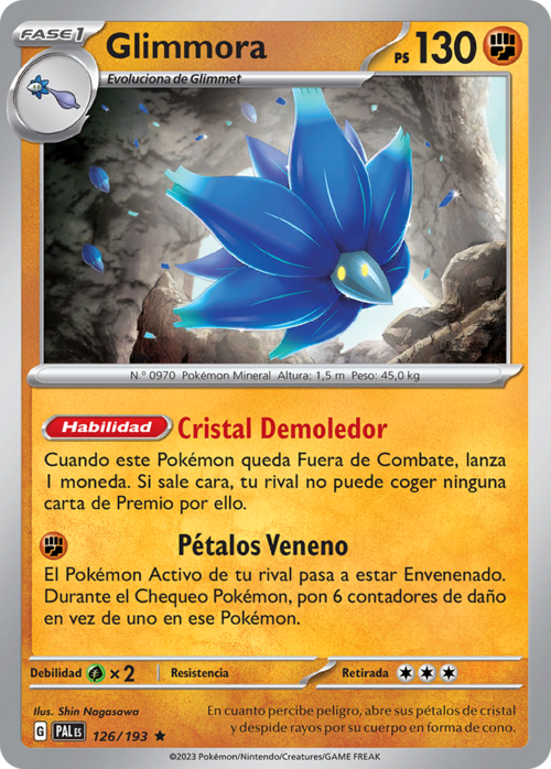 Glimmora (Evoluciones en Paldea TCG) - WikiDex, la enciclopedia Pokémon