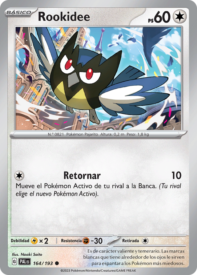 Rookidee (Evoluciones en Paldea TCG) - WikiDex, la enciclopedia Pokémon