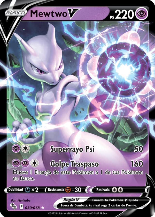 Mewtwo V (Pokémon GO TCG) - WikiDex, la enciclopedia Pokémon