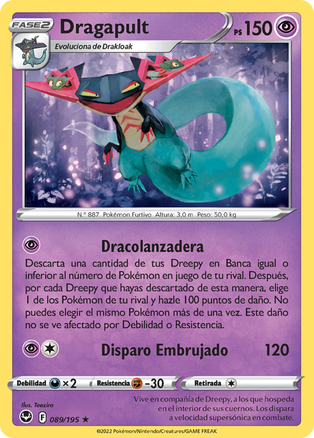 Dragapult (Tempestad Plateada TCG) - WikiDex, la enciclopedia Pokémon