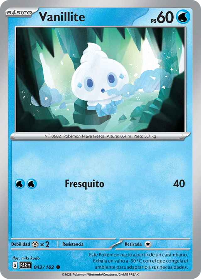 Vanillite (Brecha Paradójica TCG) - WikiDex, la enciclopedia Pokémon