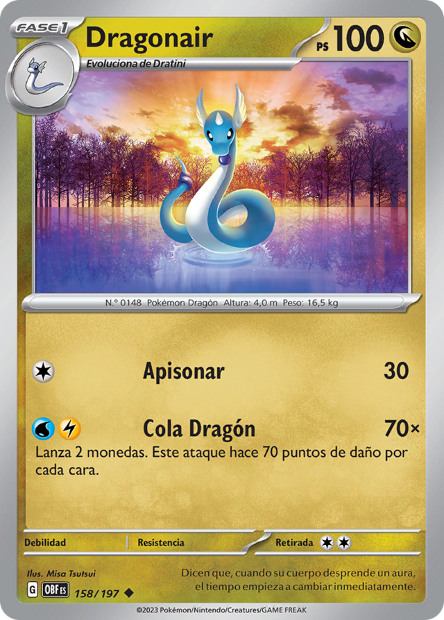 Dragonair (Llamas Obsidianas TCG) - WikiDex, la enciclopedia Pokémon