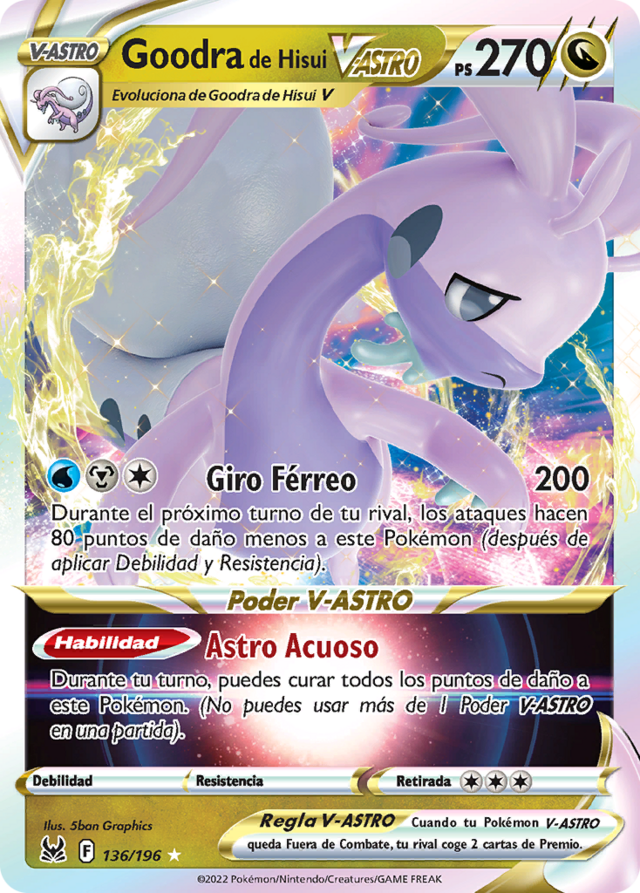 Goodra de Hisui V-ASTRO (Origen Perdido TCG) - WikiDex, la enciclopedia Pokémon