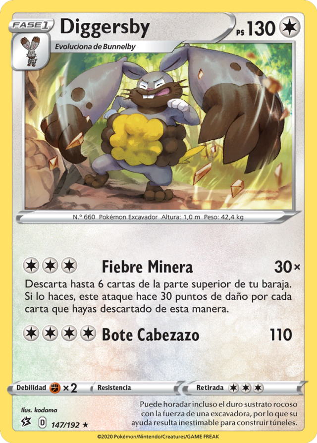 Diggersby (Choque Rebelde TCG) - WikiDex, la enciclopedia Pokémon