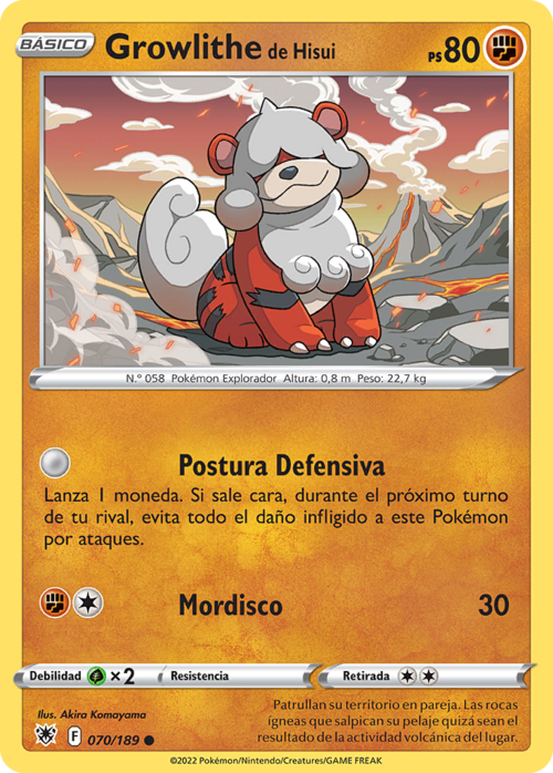 Growlithe de Hisui (Resplandor Astral TCG) - WikiDex, la enciclopedia ...