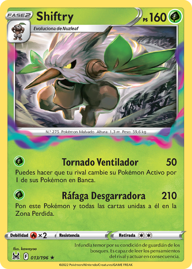 Shiftry (Origen Perdido TCG) - WikiDex, la enciclopedia Pokémon