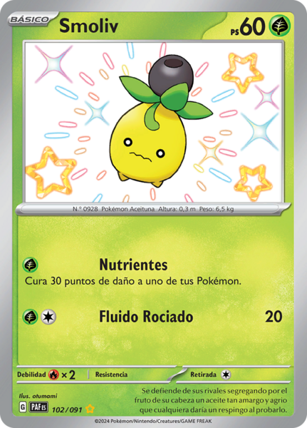Smoliv (Escarlata y Púrpura 21 TCG) - WikiDex, la enciclopedia Pokémon