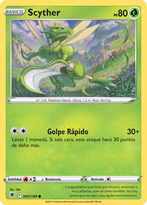 Scyther (Resplandor Astral 4 TCG) - WikiDex, la enciclopedia Pokémon