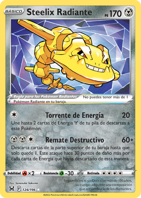 Steelix Radiante (Origen Perdido TCG) - WikiDex, la enciclopedia Pokémon