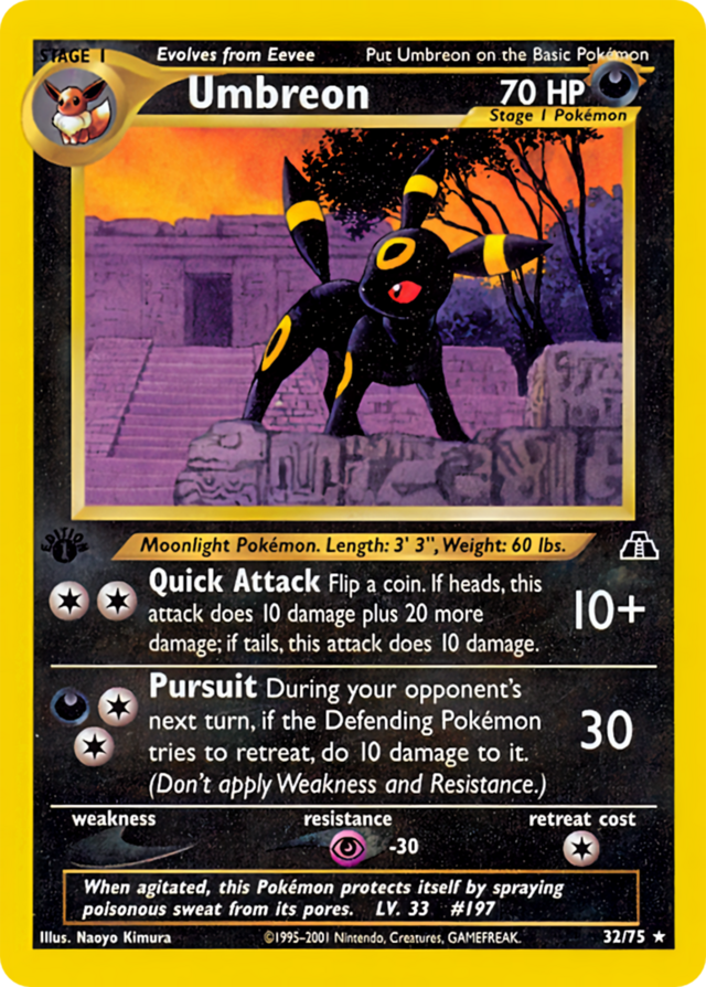 Umbreon (Neo Discovery 32 TCG) - WikiDex, la enciclopedia Pokémon