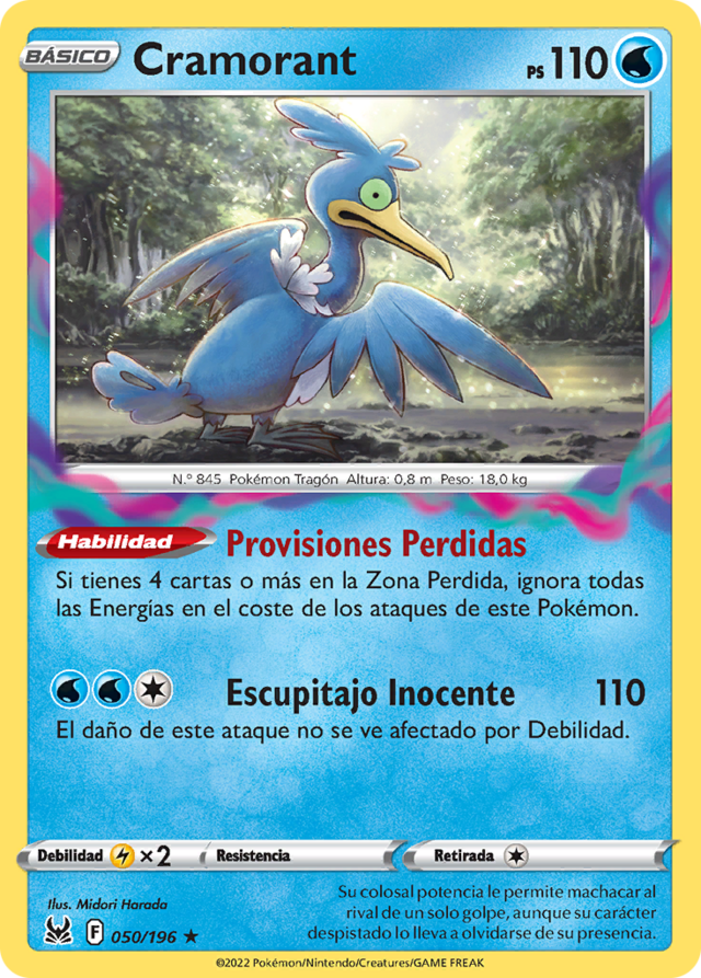Cramorant (Origen Perdido TCG) - WikiDex, la enciclopedia Pokémon