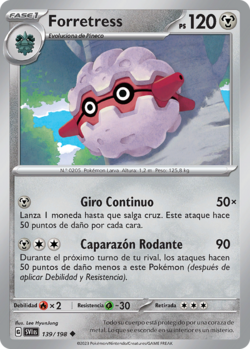 Forretress (Escarlata y Púrpura TCG) - WikiDex, la enciclopedia Pokémon
