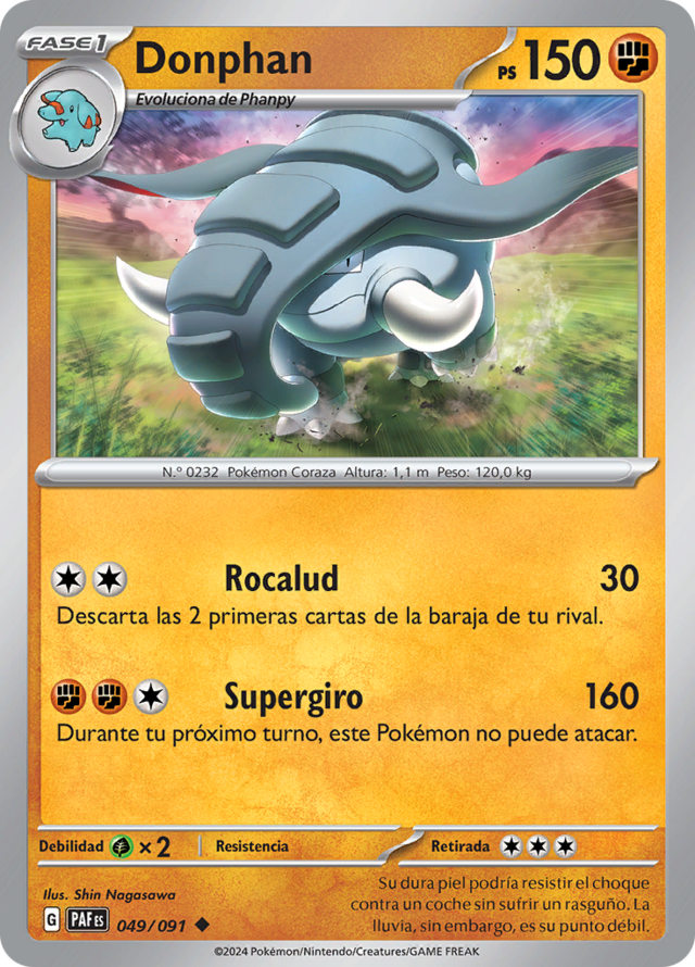 Donphan (Destinos de Paldea TCG) - WikiDex, la enciclopedia Pokémon