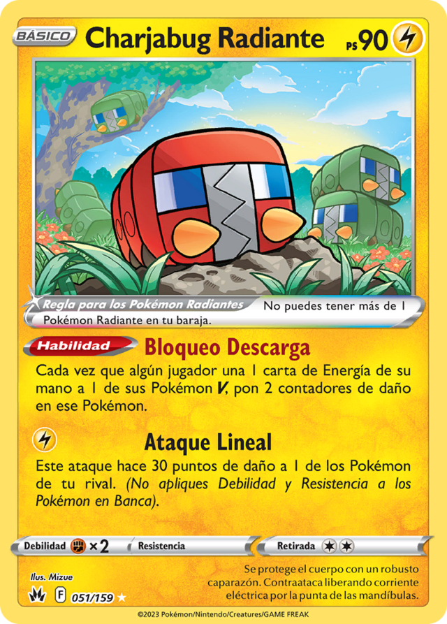 Charjabug Radiante (Cenit Supremo TCG) - WikiDex, la enciclopedia Pokémon