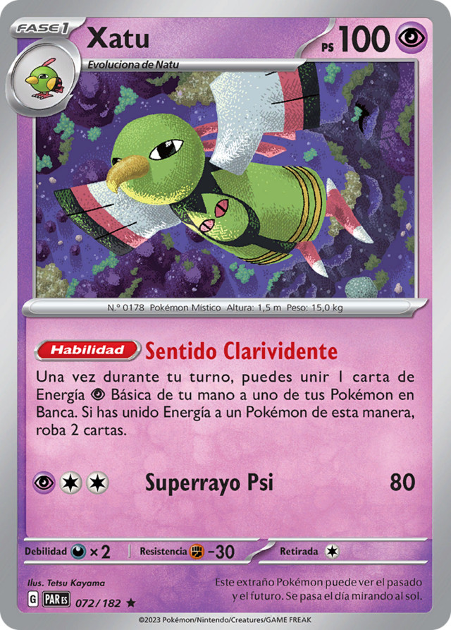 Xatu (Brecha Paradójica TCG) - WikiDex, la enciclopedia Pokémon