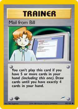 Mail from Bill (TCG) - WikiDex, la enciclopedia Pokémon