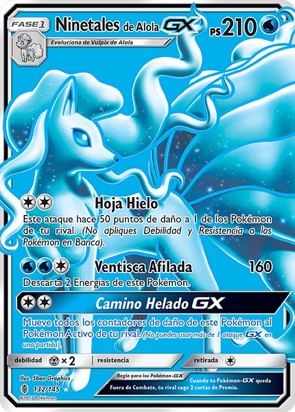Ninetales de Alola-GX (Albor de Guardianes TCG) - WikiDex, la enciclopedia Pokémon