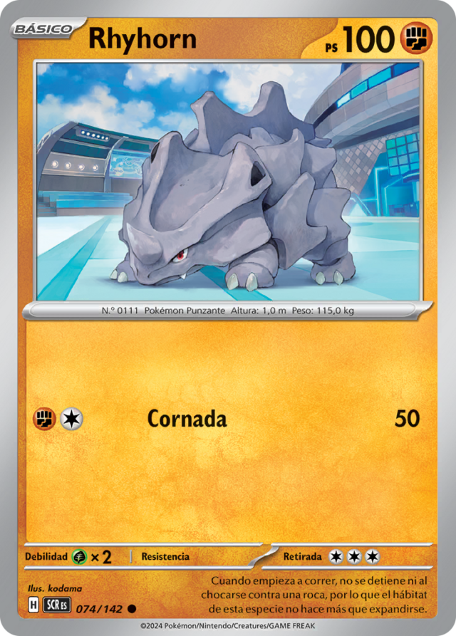 Rhyhorn (Corona Astral TCG) - WikiDex, la enciclopedia Pokémon