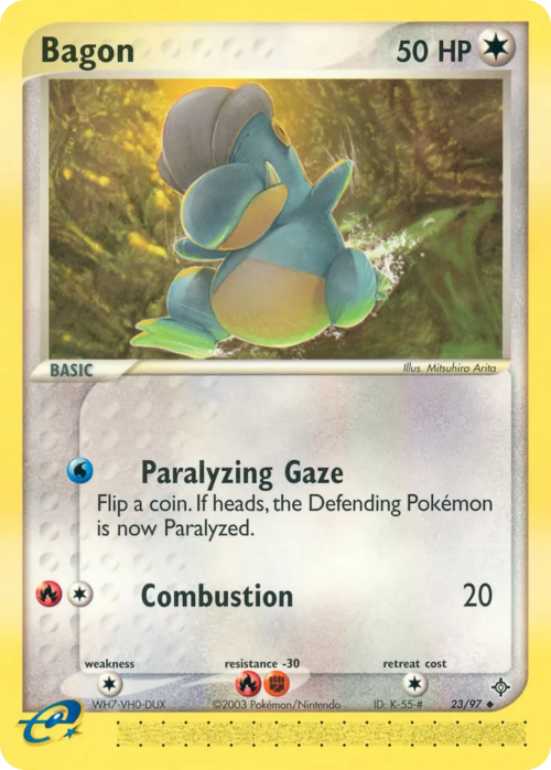 Bagon (Dragon 23 TCG) - WikiDex, la enciclopedia Pokémon