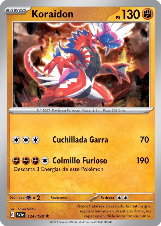 Koraidon (Escarlata y Púrpura TCG) - WikiDex, la enciclopedia Pokémon