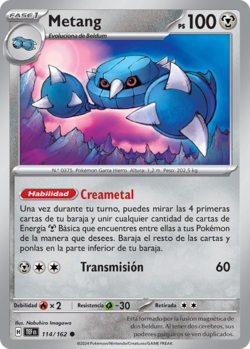 Metang (Fuerzas Temporales TCG) - WikiDex, la enciclopedia Pokémon