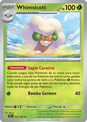 Cottonee (Fuerzas Temporales TCG) - WikiDex, la enciclopedia Pokémon